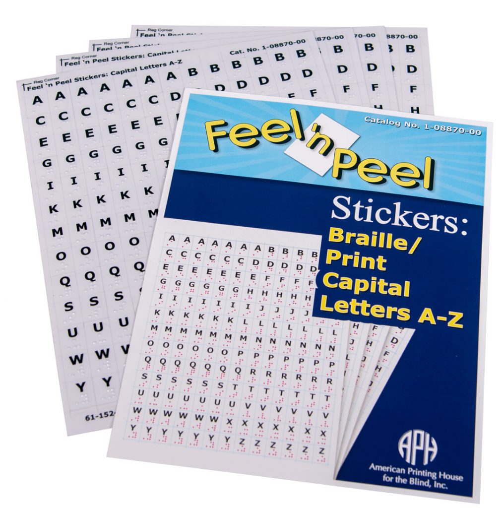 Feel 'n Peel Stickers: Braille-Print Capital Letters A-Z | American ...