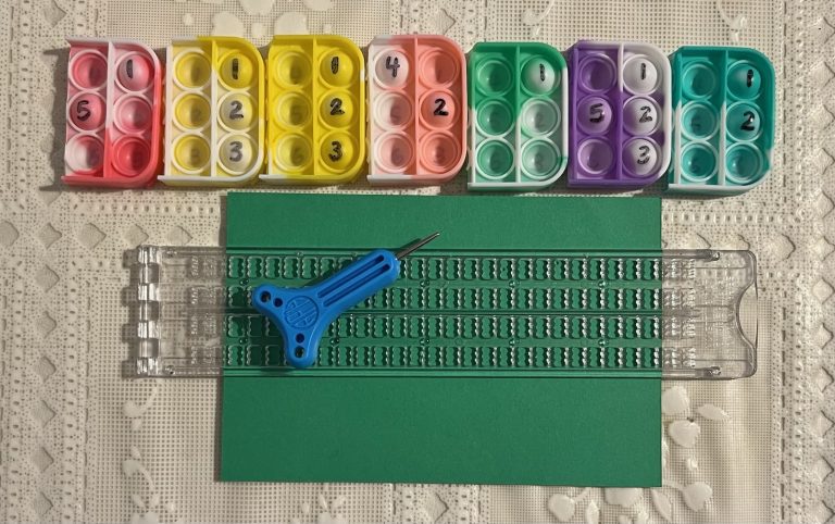Learning to Braille with a Slate and Stylus: Pop-It Braille Basics ...
